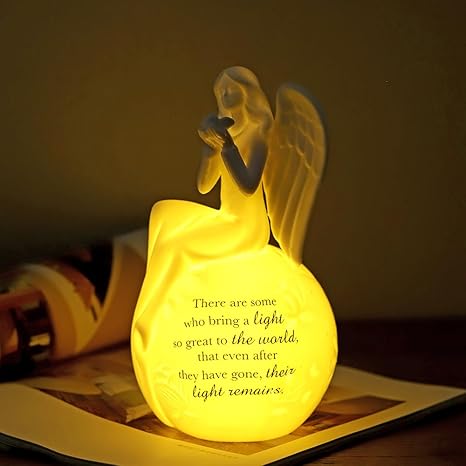 Amazon.com: Sympathy Angel for Loss of Loved one Memorial Gift Lighted ...