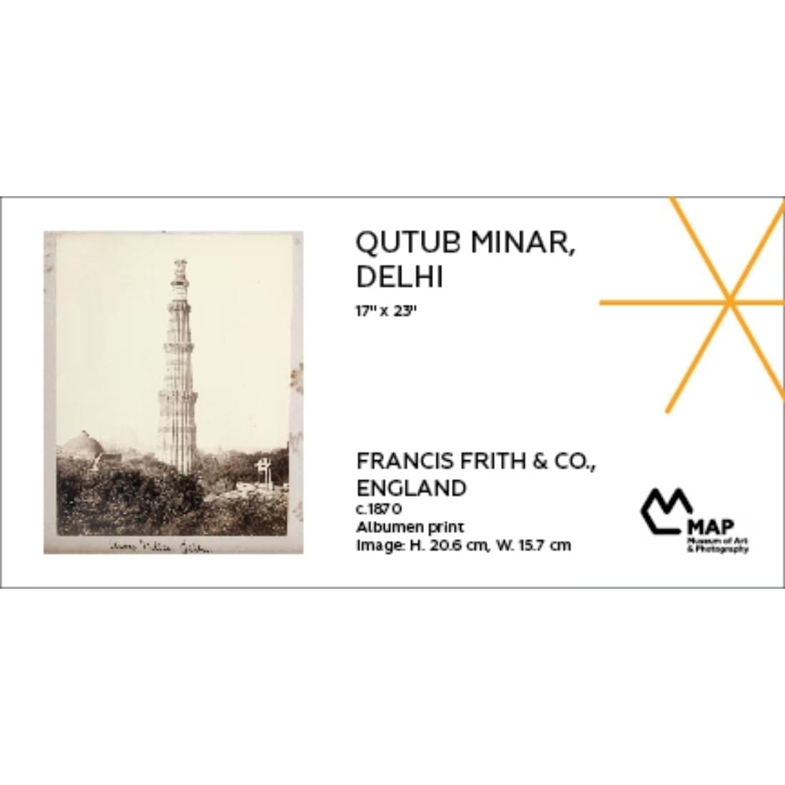 MAP Museum of Art & Photography Qutub Minar, Delhi 17' x 23' : Amazon ...