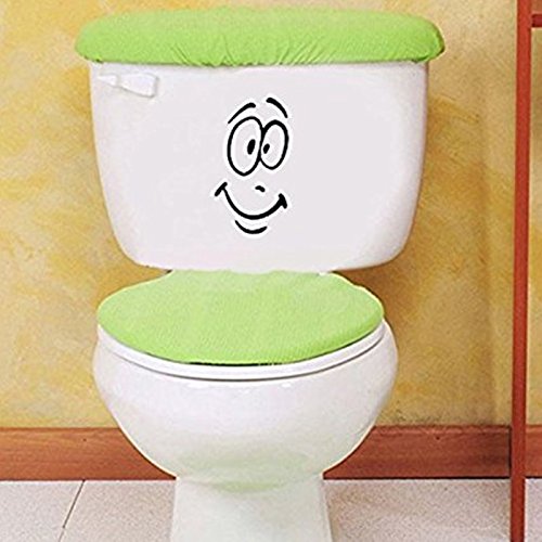 Fusion Removable Smile Face Toilet, Washroom, Letter, Decal, Wall ...