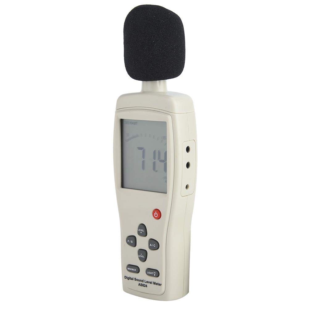 Noise Measurement Tester, AS824 Sound Level Meter 31.5Hz To 8.5KHz ±1 ...