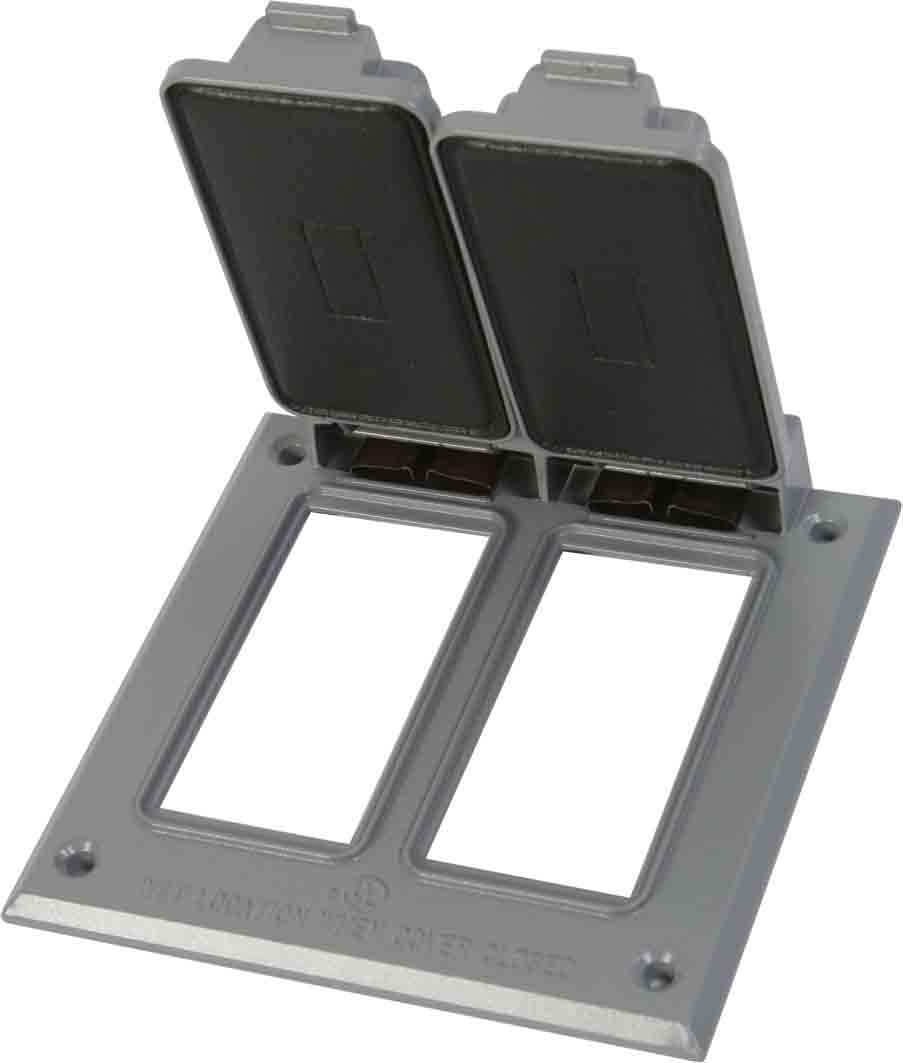 Made in USA Weatherproof Electrical Outlet Box, Box Cover & Duplex ...