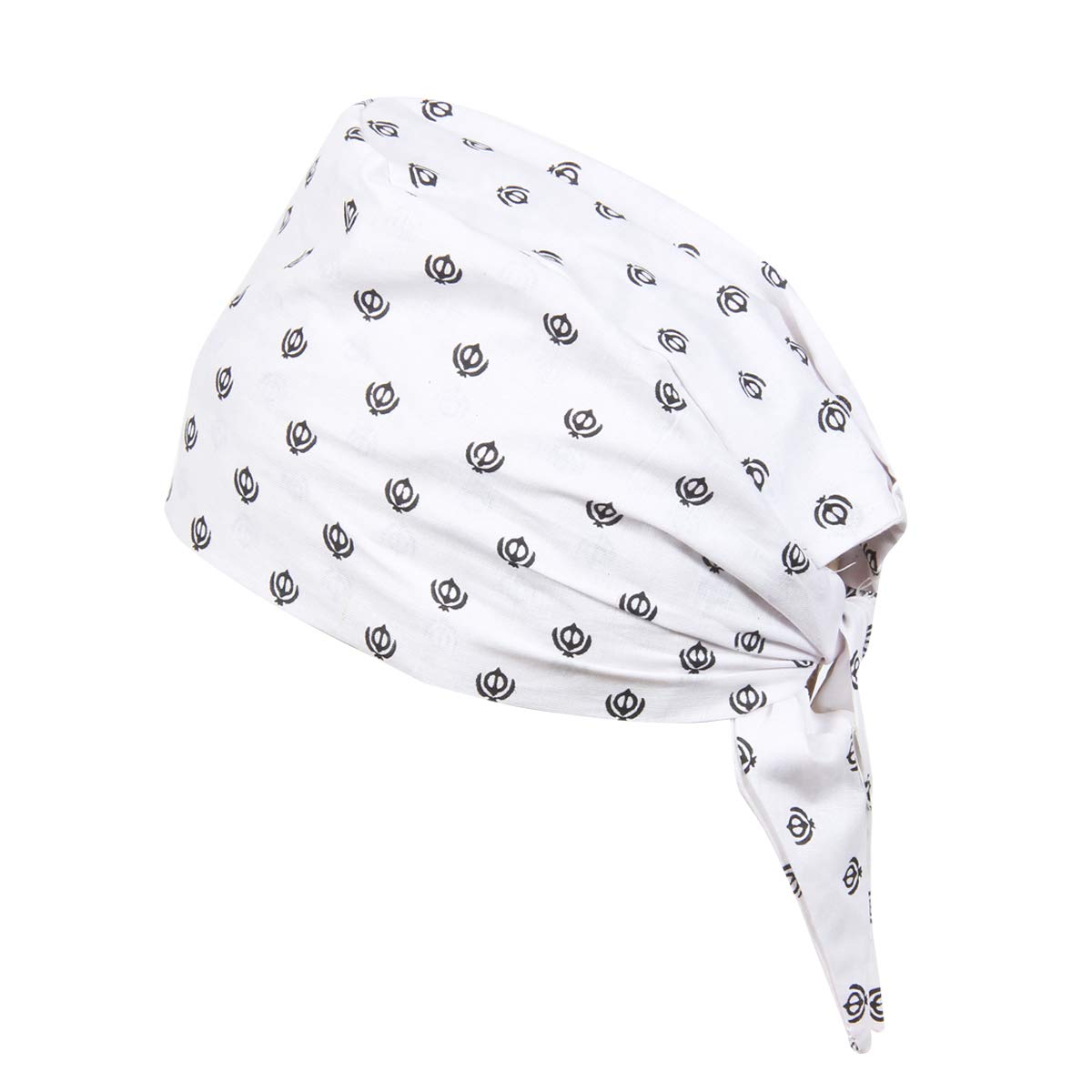 Buy BISMAADH100% Cotton Sikh Religious Khanda Printed Patka Durag Skull ...