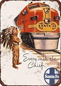 Amazon.com: 1948 Santa Fe Railroad Super Chief, diseño clásico de ...