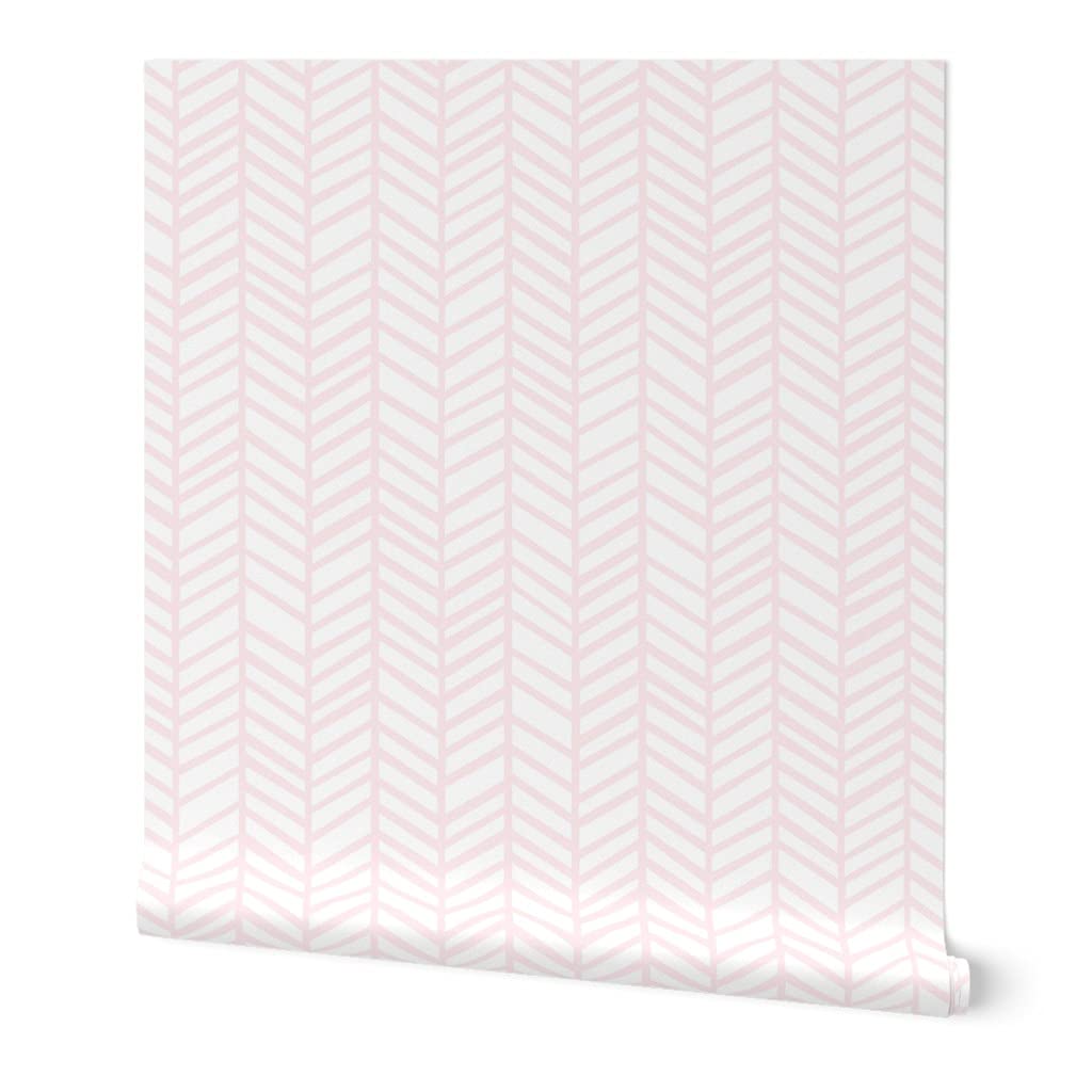 Light Pink Chevron Wallpaper