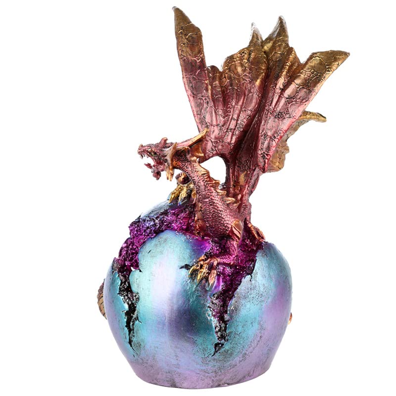 Puckator DRG503 Dark Legends LED Geode Fire Dragon Egg - BigaMart