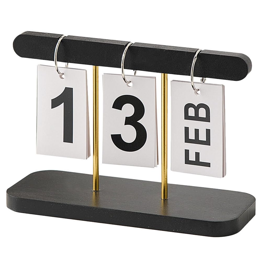 Perpetual Calendar for Desk Wooden Desk Calendar Perpetual Flip ...
