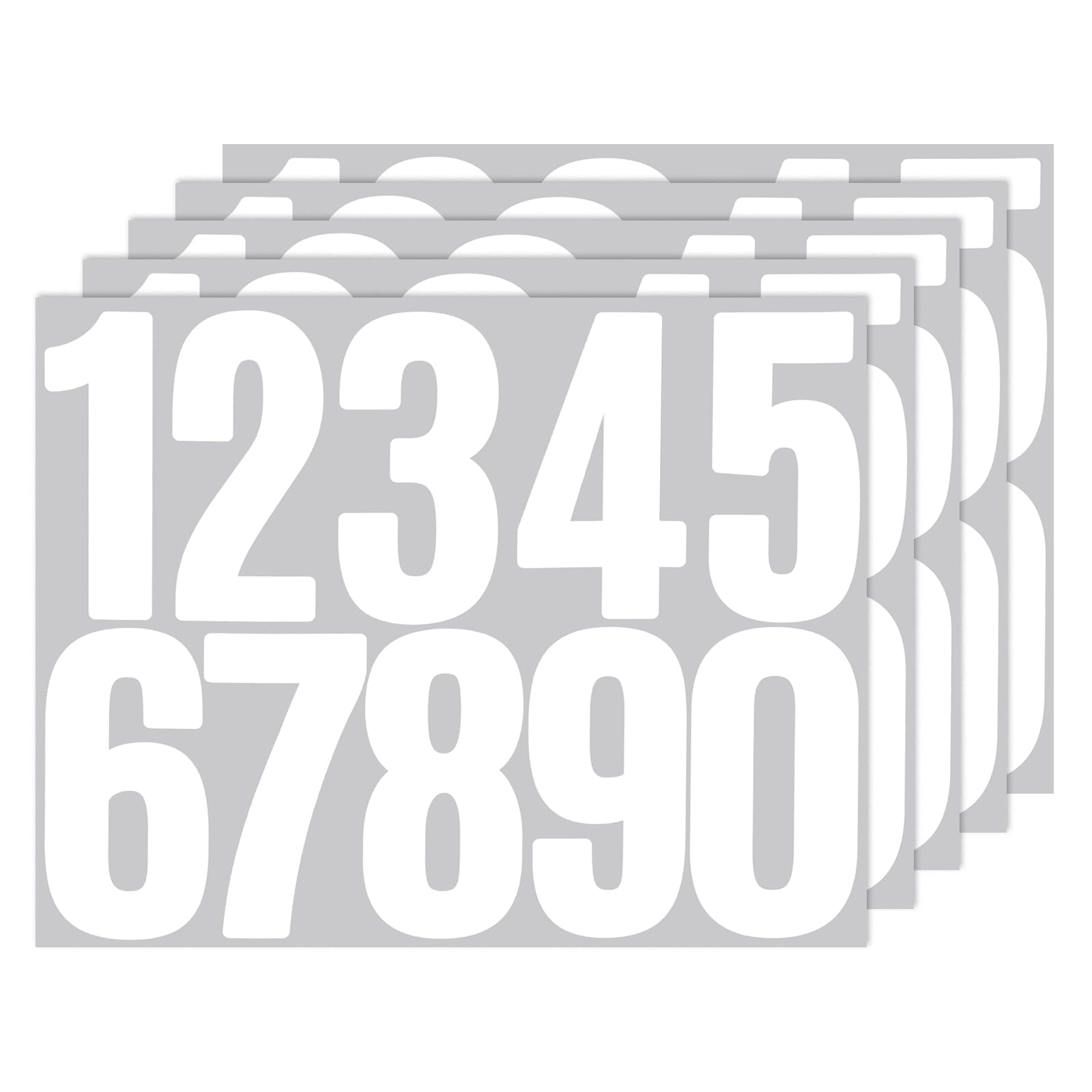 ZEYIYER 50PCS Stick on Numbers, 8 cm/ 3 inch House Number Stickers ...