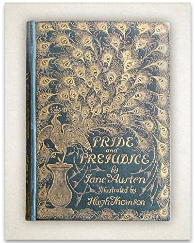 Amazon.com: Pride And Prejudice Book Cover Art – Jane Austen Vintage ...