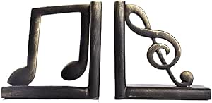 Amazon.com: Bookend Musical Note Bookends 5.5×2.7×5.5 inch Classic ...