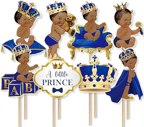 Amazon.com : 24Pcs Royal Prince Centerpiece Sticks, Little Prince Baby ...