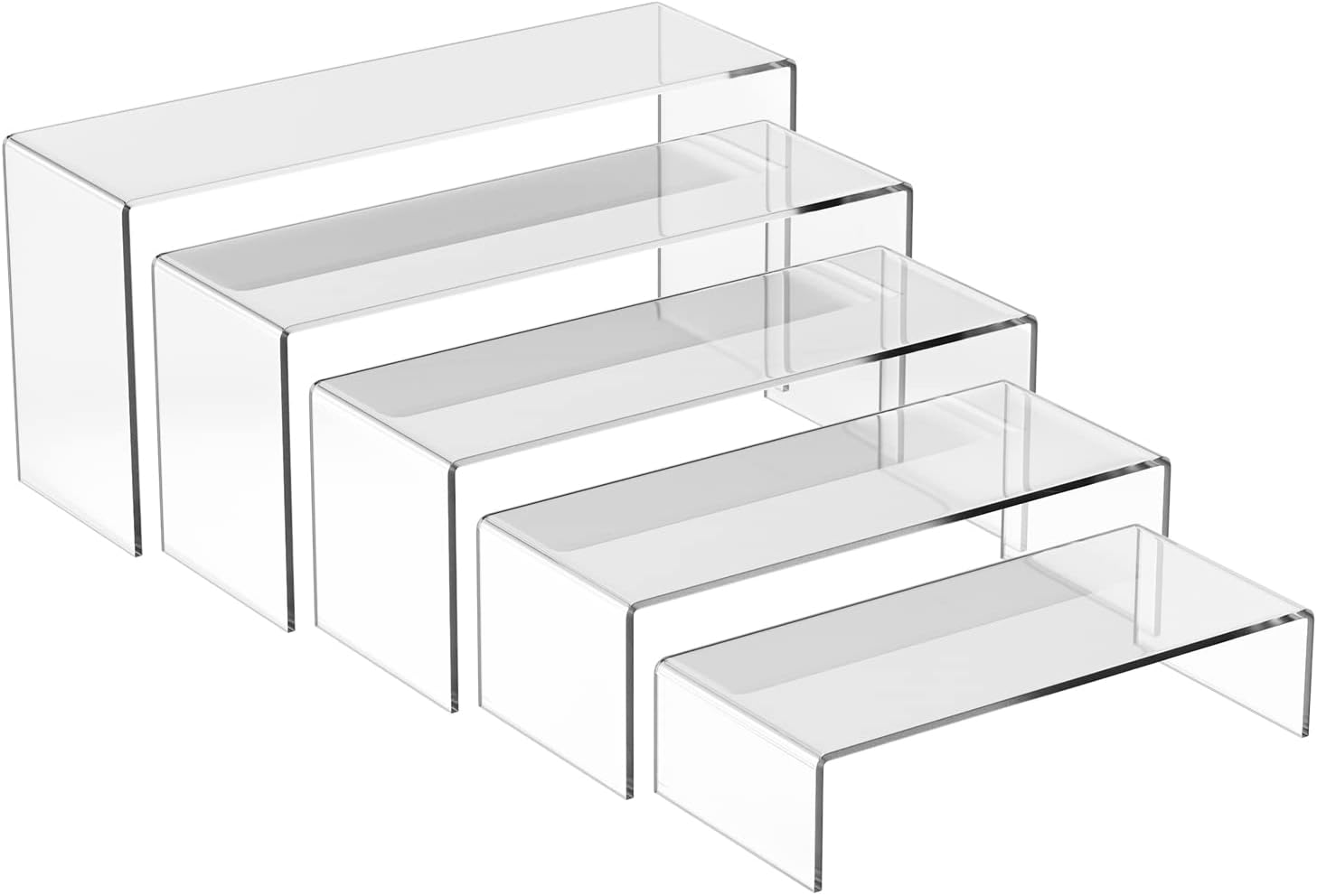 CECOLIC Acrylic Display Stand Riser Clear Small Acrylic Decorator Stand ...