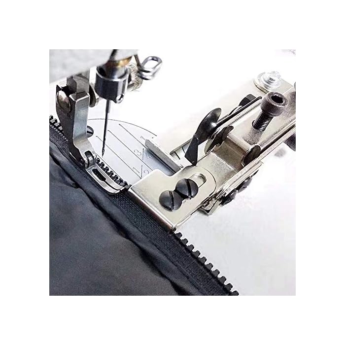 Buy Adjustable Zipper Guide Attachment + Zipper Foot for Juki Ddl-8500 ...