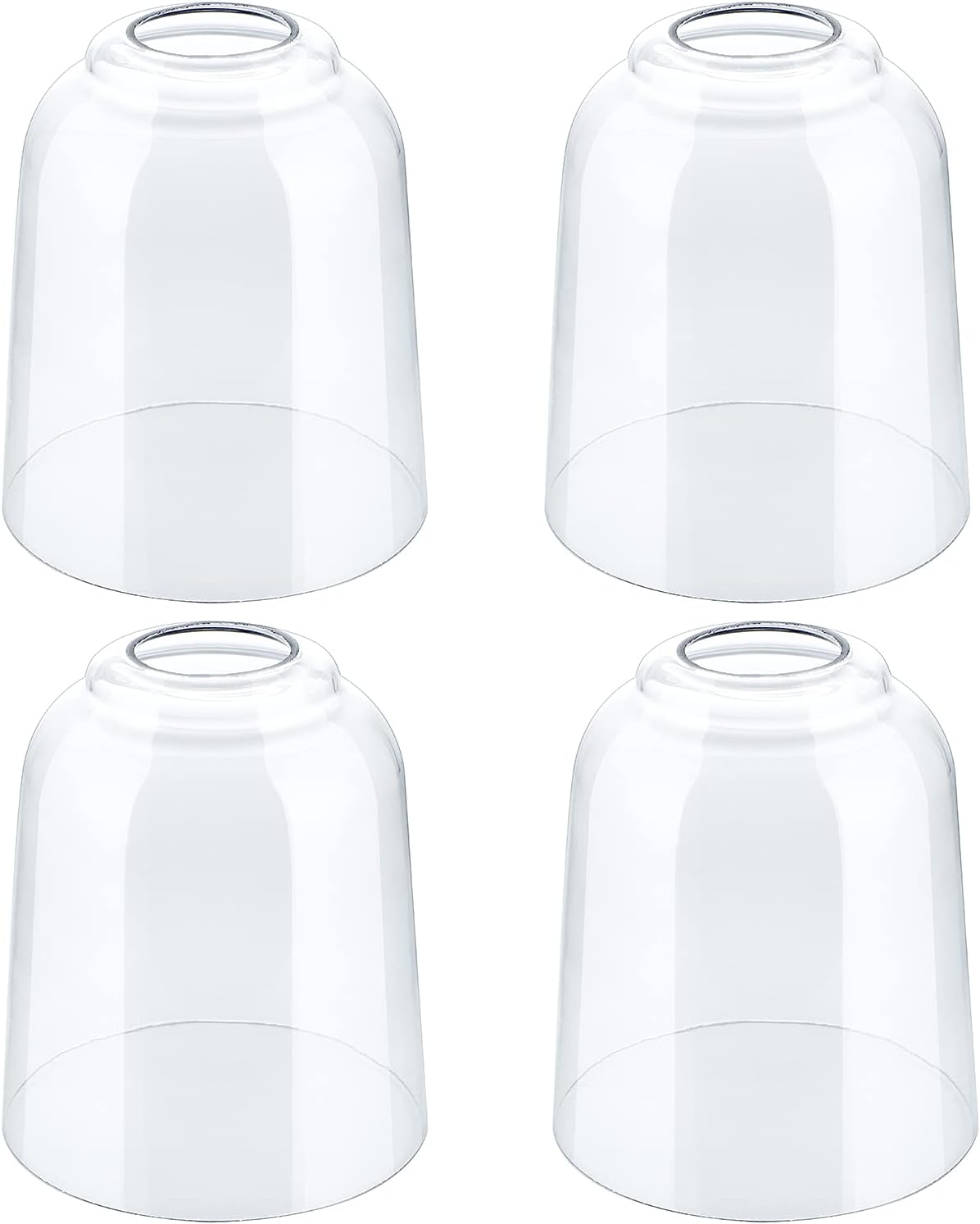 Skelang 2 Pcs Frosted Opal White Glass Light Shade, Cylinder Light ...