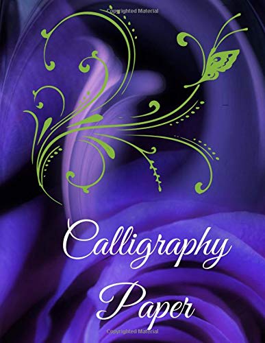 Calligraphy Paper: Calligraphy Practice journal 100 Blank Slanted pages ...