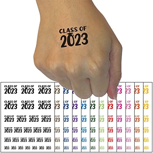 Amazon.com : Class of 2023 with Graduation Cap Temporary Tattoo Water ...