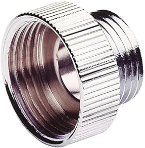 Waterberry Shower Hose Reducer Chrome Plated Metal Adapter 3/4" Female ...