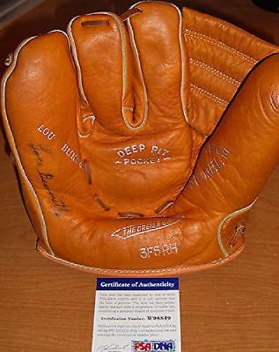 Lew Burdette signed auto Dreier Personal model baseball glove autograph ...