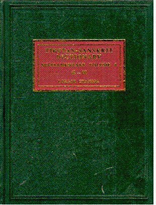 Tibetan-Sanskrit Dictionary; Vol. 6: CHANDRA, LOKESH: 9788185689692 ...