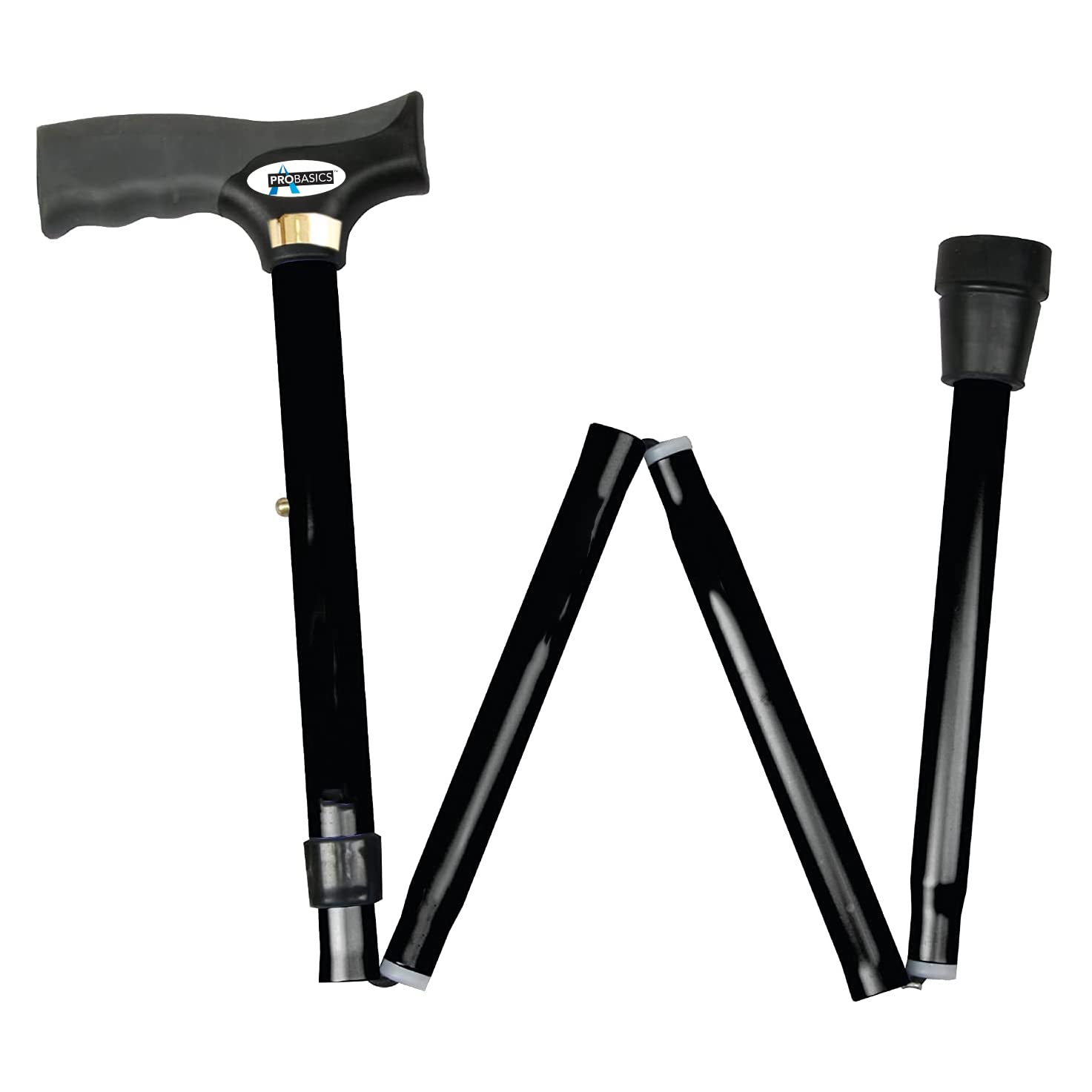 Amazon.com: ProBasics Black Folding Cane For Men and Women, Adjustable ...