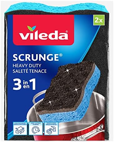 Vileda Multi-Use Dishwand Refill (Pack of 2) | Non-Scratch Dish Brush ...