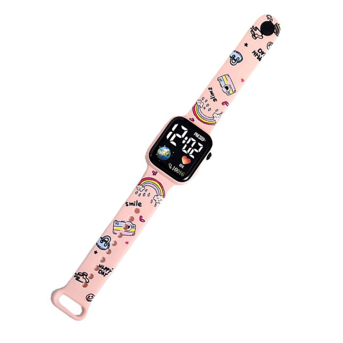 CHYYG Childrens Cartoon Watches Cute Rainbow Childrens Watches Learning ...