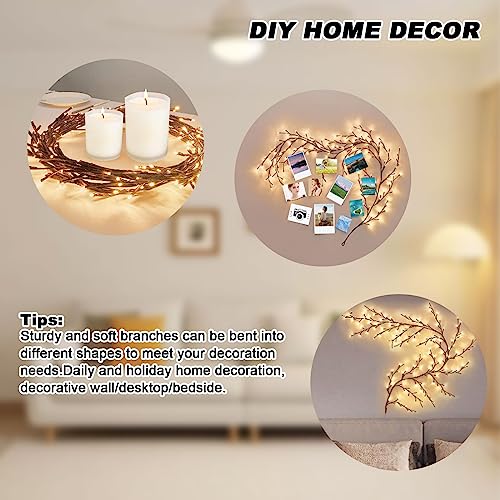 144 LEDs Lighted Willow Vine Tree Lights, Twinkling Tree Wall Light 90 ...