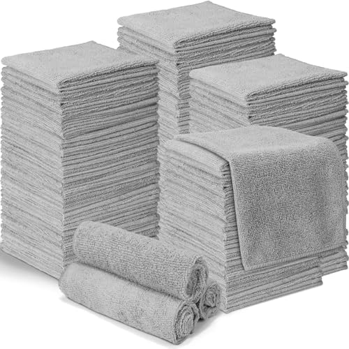 Amazon.com: 200 Pieces Microfiber Cleaning Cloths Bulk Absorbent ...