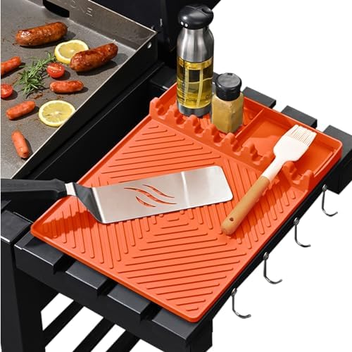 Silicone Griddle Tools Mat for Blackstone, 3-in-1 Large Spatula Mat ...