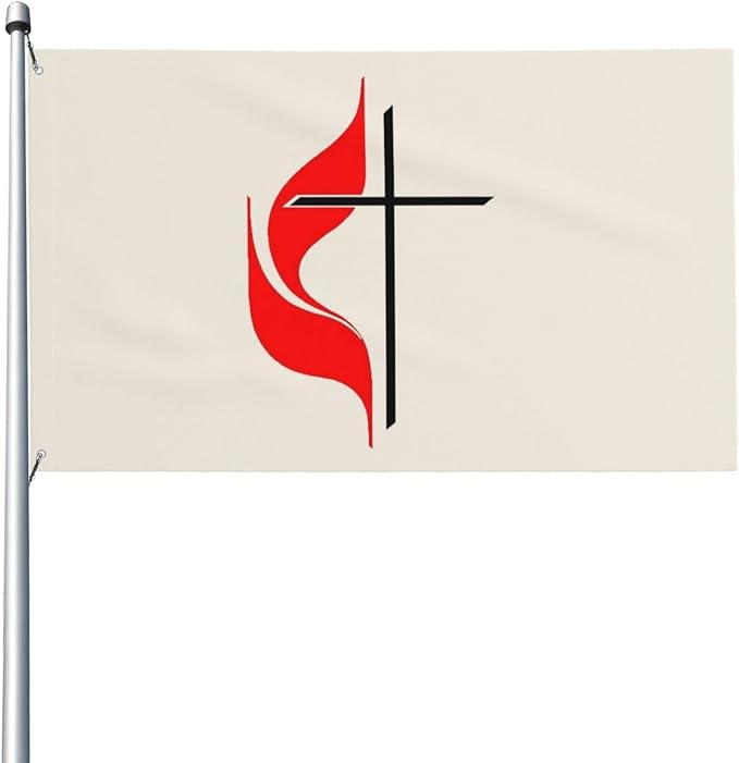 Amazon.com : United Methodist Church Home Flag 3x5 Ft Garden Flag ...