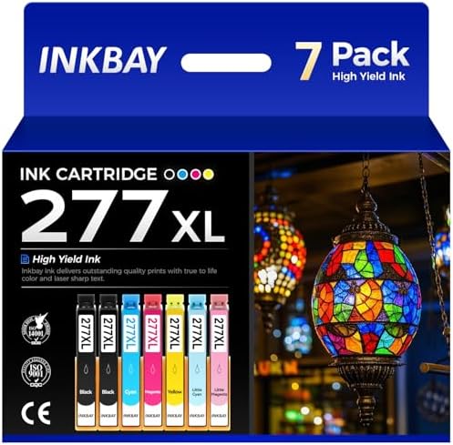 Amazon.com: INKBAY 277XL Ink Cartridge High Yield Combo 7 Pack ...