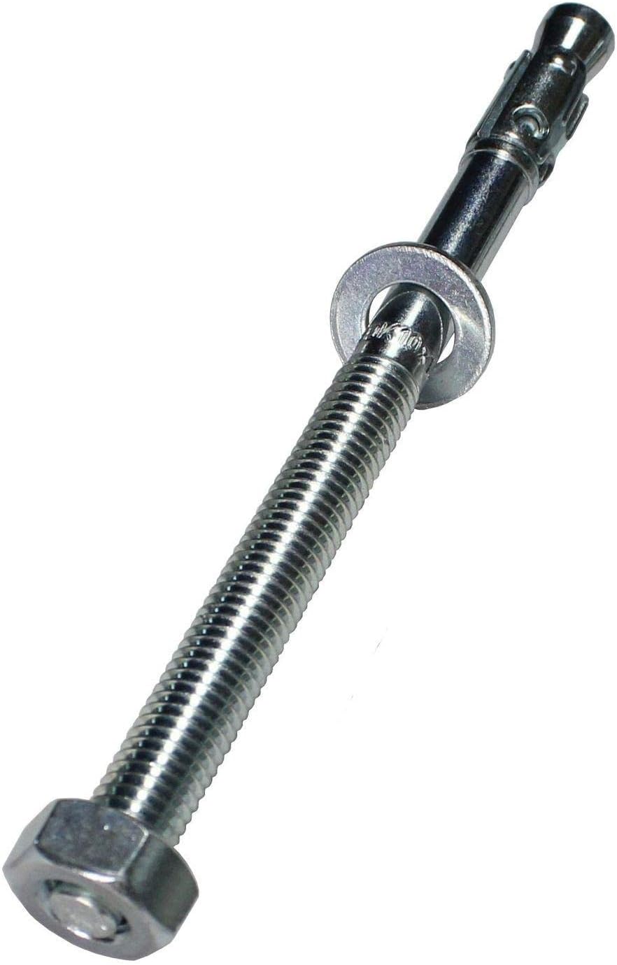 Lumonic 5 x M10 x 140 mm Heavy Duty Anchor Galvanised Metal Dowels Bolt ...