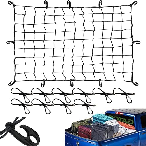 Orion Motor Tech Cargo Nets for Pickup Trucks, 3'x4' Latex Cargo Net ...