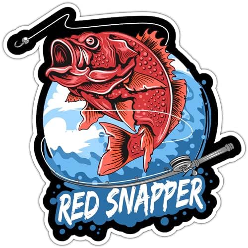 Amazon.com: Red Snapper Catch - Fishing Enthusiast Vinyl Sticker Decal ...