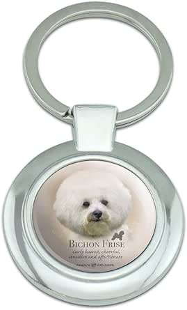 Amazon.com: GRAPHICS & MORE Bichon Frise Dog Breed Keychain Classy ...
