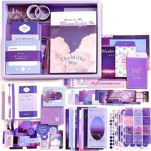 Mezco Paper Sticker Craft Kit Notebook Collage Album Aesthetic | Art ...