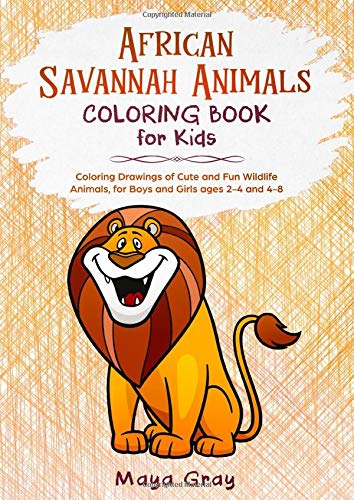 Amazon.com: African Savannah Animals Coloring Book for Kids: Coloring ...