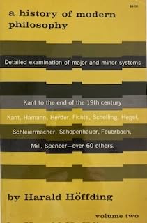 A History of Modern Philosophy, Vol. Two: HOFFDING, Harald: Amazon.com ...