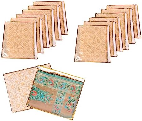 OCEAN ENTERPRISE Non-Woven Printed Single Saree Cover, Saree Bag Pack ...