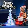 Amazon.com: Holographic Christmas Tree, 15 Inch Desktop Decoration Tree ...