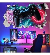 Amazon.com: 3D Game Wall Decals,Gaming Wall Stickers for Room Gamer ...