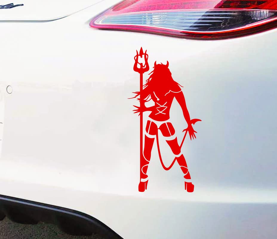 Amazon.com - Sticky Bomb Red Devil Hot Girl Angel Woman Erotic Car ...