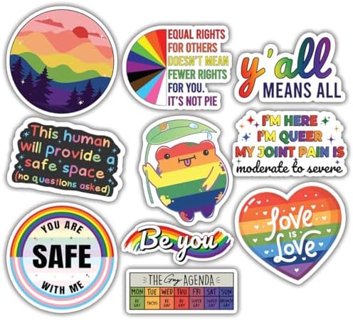 Amazon.com - LGBTQ Pride Sticker You are Safe with Me LGBTQ Flag Trans ...
