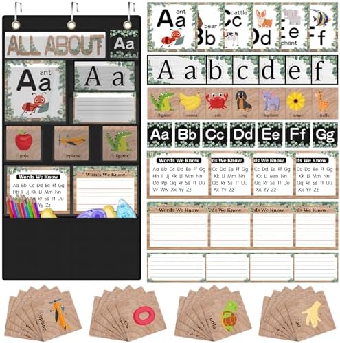 Amazon.com: Blosssound Back to School Number of The Day Pocket Chart 39 ...