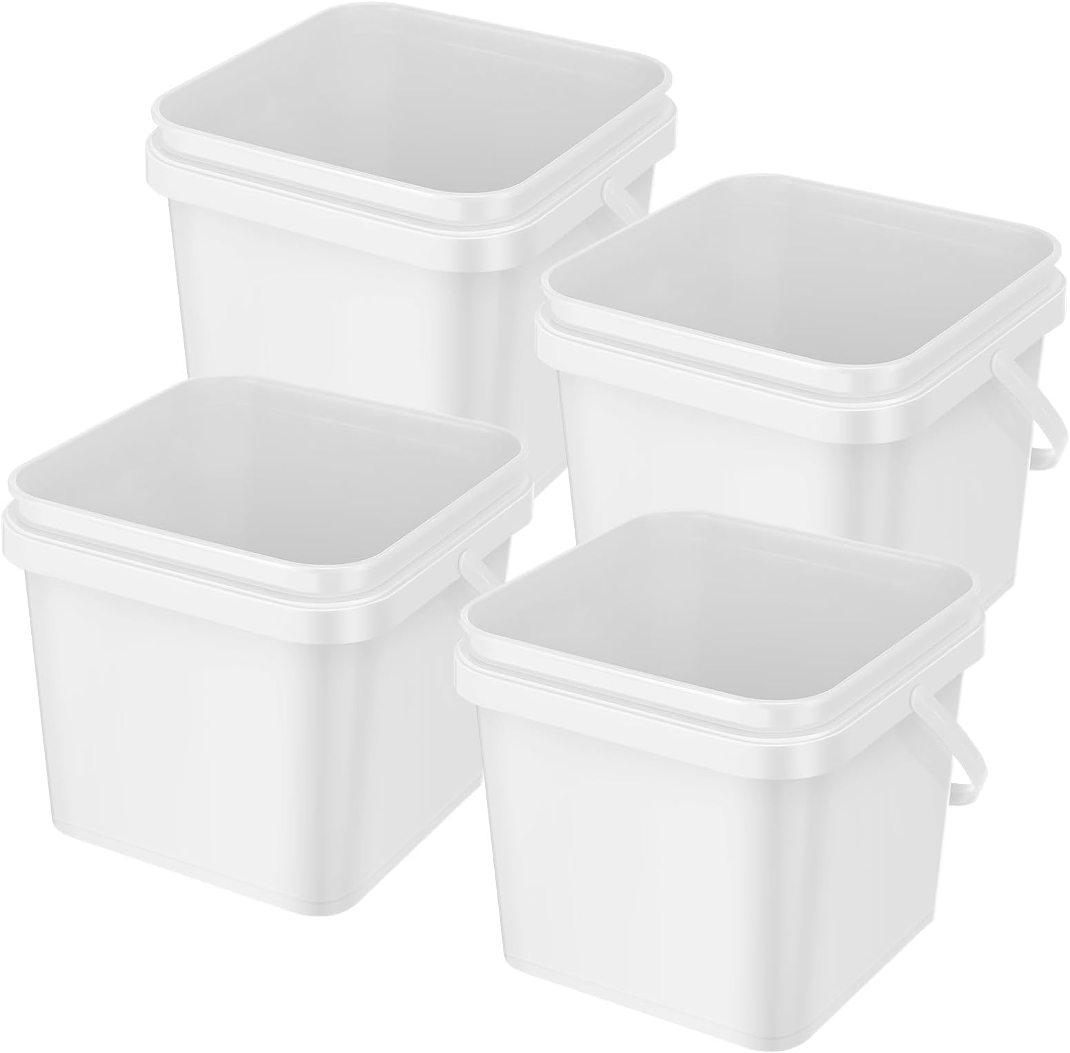 Amazon.com: AIYEGO Square 2-Gallon Bucket with White Snap-on Lid: Home ...