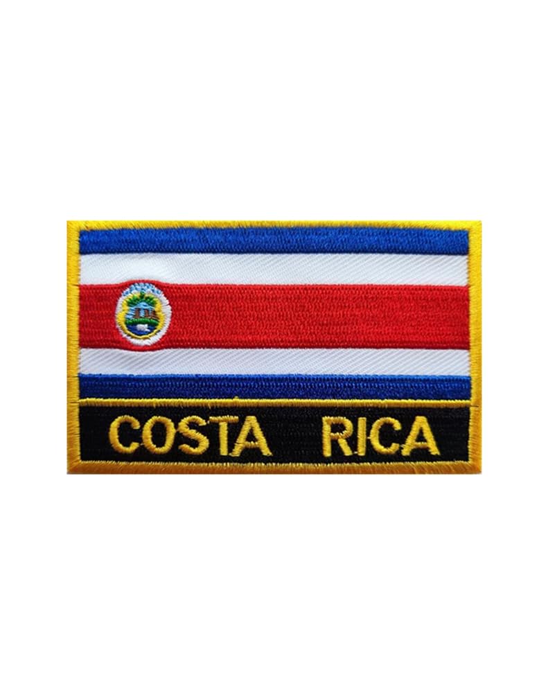 Amazon.com: Uijokdef 1 PCS Costa Rica Flag Patches Iron On or Sew On ...
