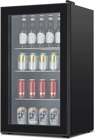 Amazon.com: KUPPET Refrigerador y refrigerador de bebidas de 3.1 pies ...