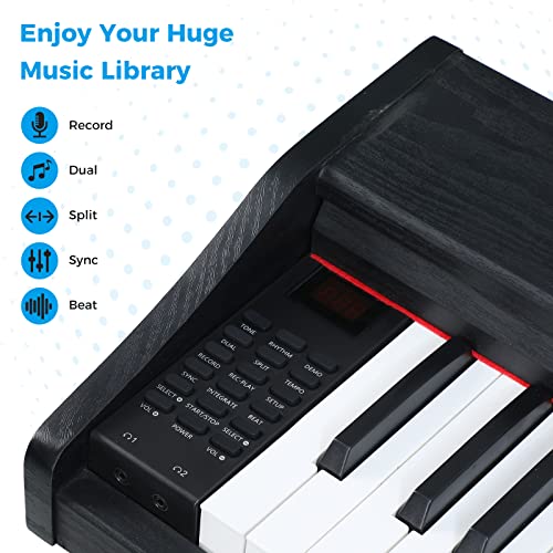 Snapklik.com : Asmuse 88-Key Full Size Digital Piano, Electronic ...
