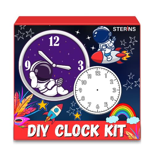 DIY Clock Kit for Kids – Colour, Assemble & Learn with 7" Clock dial ...