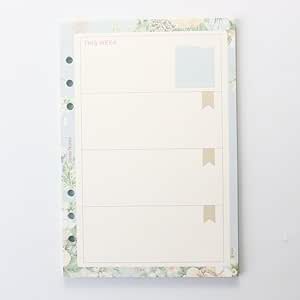 Amazon.com : Domikee cartoon flower design 6 holes refilling inner ...