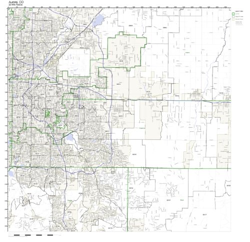 Amazon.com: Working Maps Aurora, CO Zip Code Map Not Laminated : Office ...